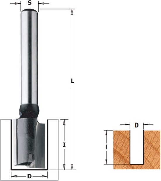 RStools HM bovenfrees Ø12x20/60mm. S=Ø8, Z=2+1 | bol