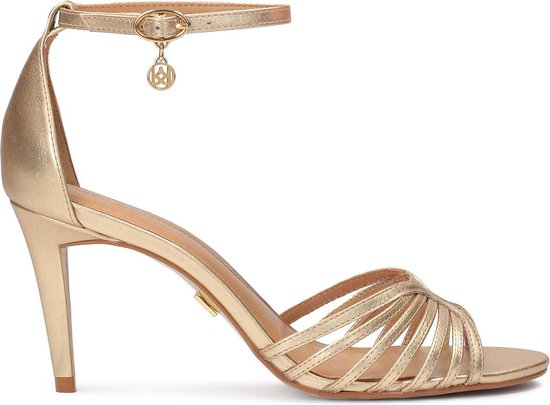 Gold sandals with full heel | bol