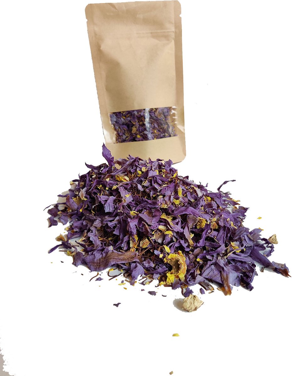Egyptische blauwe lotus - Vermalen bloemen - 15 gram - Meditatie Thee ...