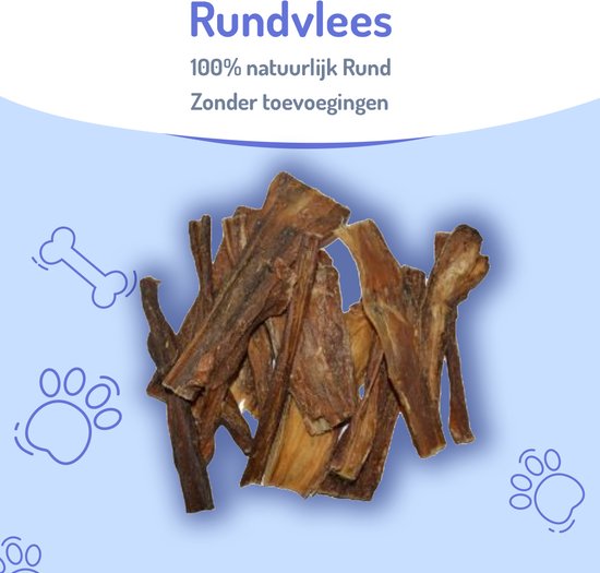 Animalgoods Gedroogde snacks - Hondensnack - Rund - Vlees - 100 Gram ...