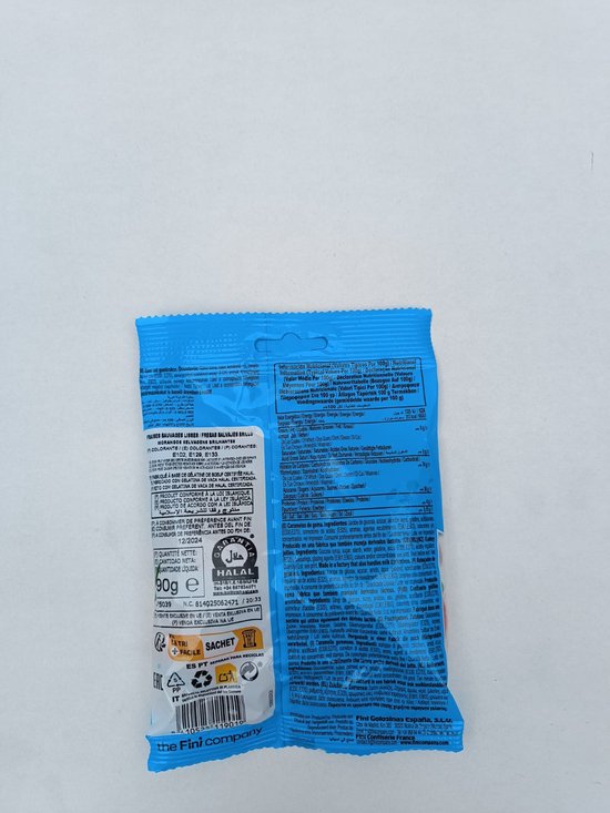 Fini - Fraises Sauvages - Snoep - Halal - Glutenvrij - 90Gr - | bol.com