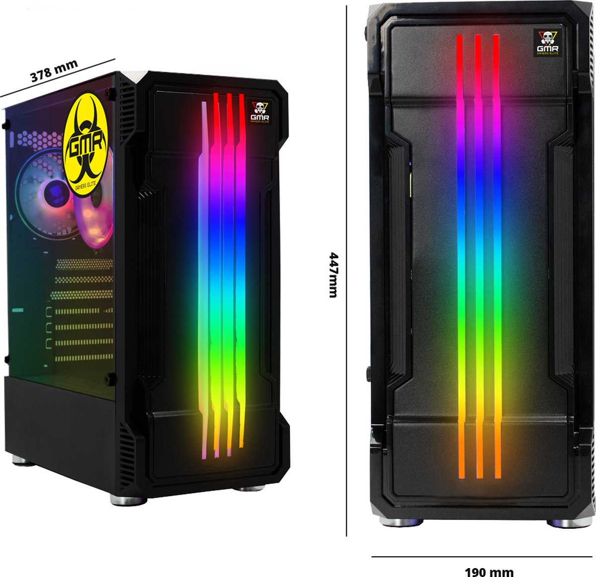 Complete Ryzen 5 Budget 6-Core Game PC Setup met 24" Gaming Monitor ...