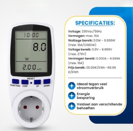 EnergieMeter-Energie-Bespaar-Verbruiksmeter-EnergieVerbruiksmter ...