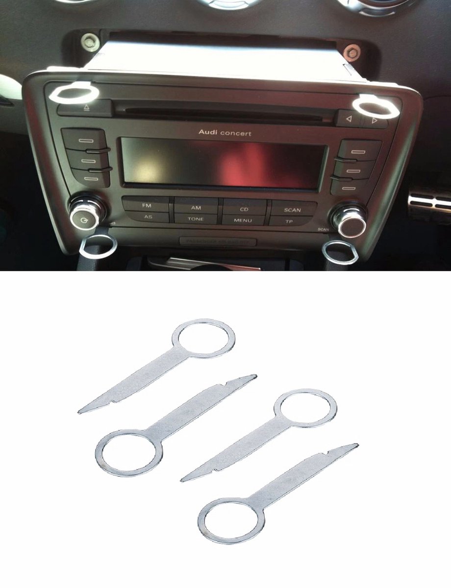 Audi A1 A3 A4 A6 A8 TT Radio Cd Demontage Tool Gereedschap Demonteren ...