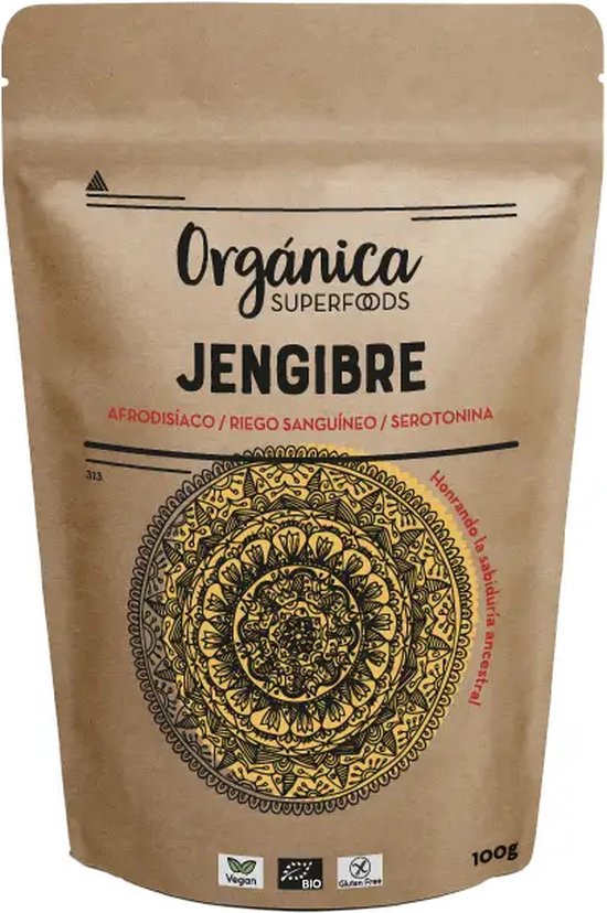 Orgánica Superfoods SL - Biologisch gemberpoeder - 100 g | bol