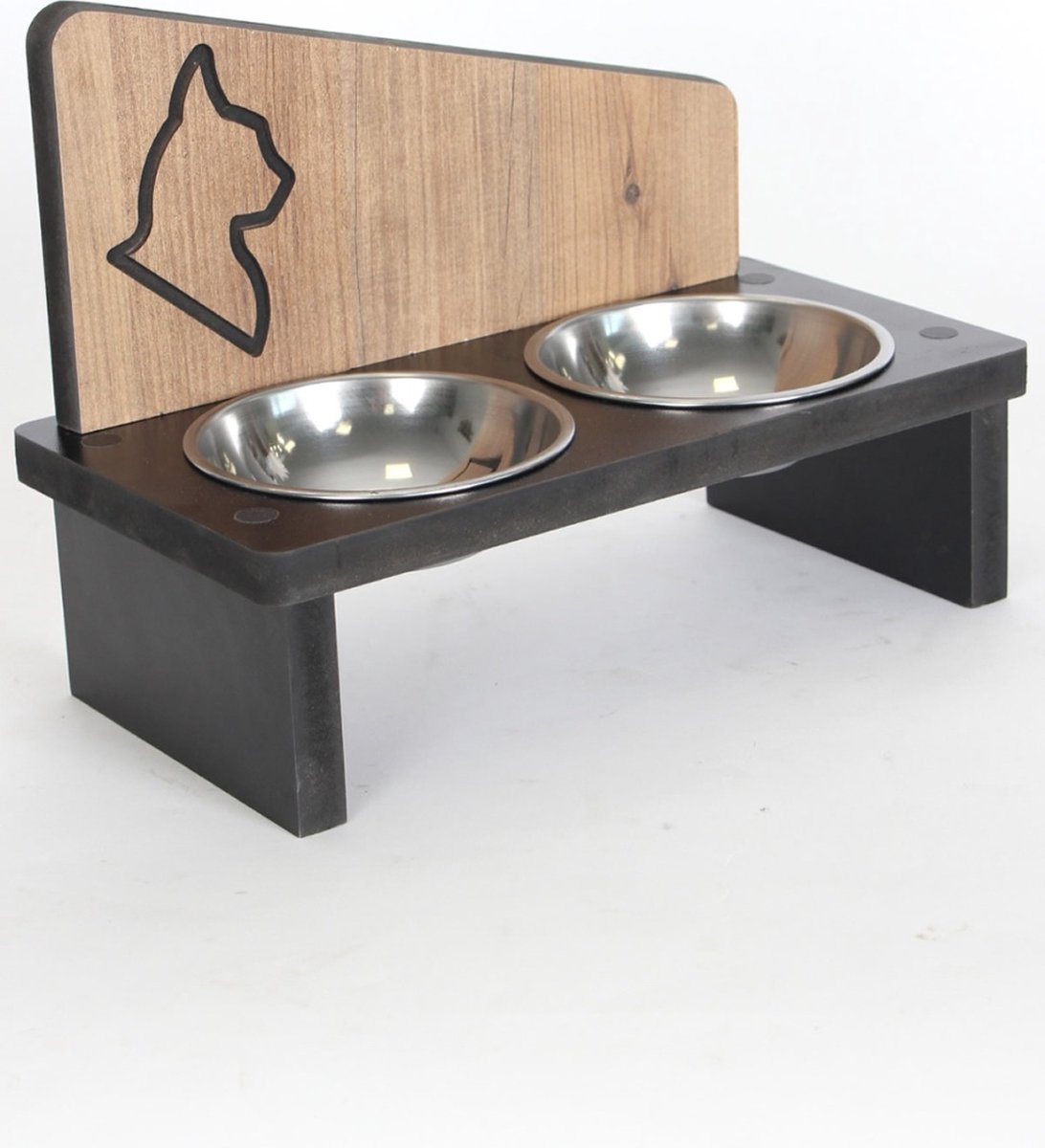 Mila Home Voerbak Hond & Kat Dubbele Voerbak voor Honden en Katten ...