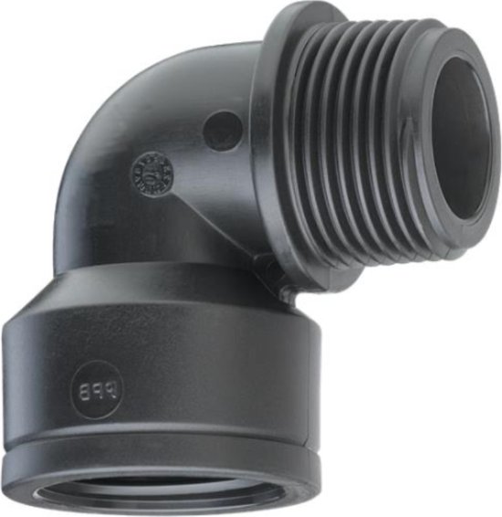 PP knie 90° PN6 | 1/2 t/m 2 | Binnendraad x buitendraad | 1 x 1 | bol.com