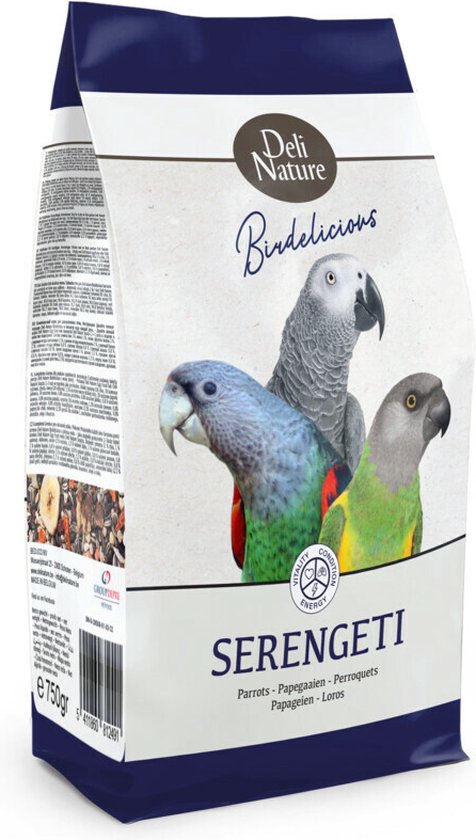 Deli Nature Birdelicious Papegaaien Serengeti 750 gr | bol