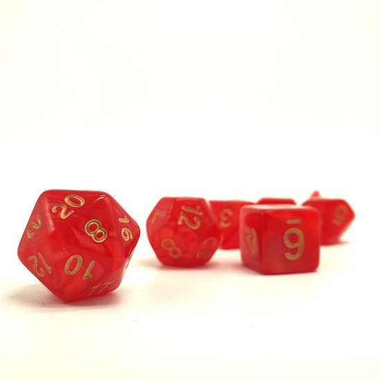 Blazium - Pearl Series - Ruby Reef Red - Incl. velvet bewaarzakje - DnD ...