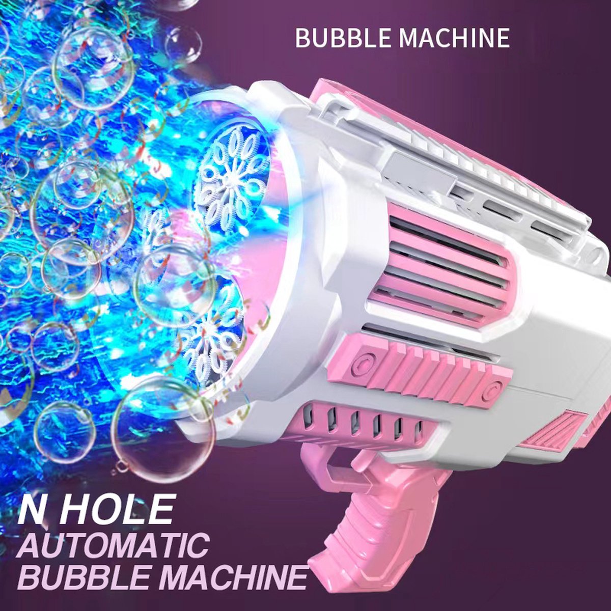 Bubbel Bellenblaas Pistool Raket Zeep Bubbel Machine Automatische ...