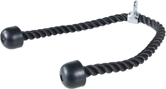 Lifemaxx Tricep rope XL | 100cm | Zwart | bol