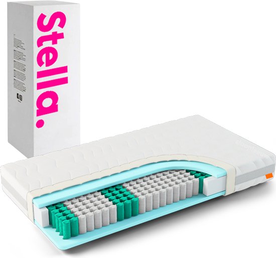 Stella - Comfort - HR matras - 90x200 - Pocketvering - 25cm dik - 6 ...