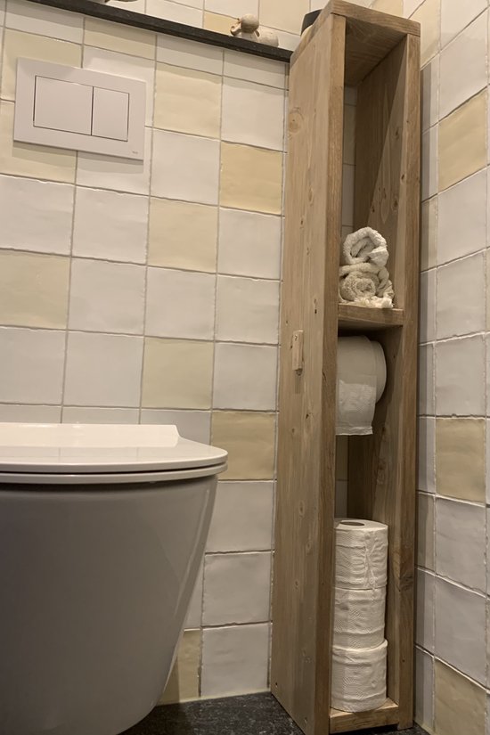 toiletrolhouder - rek toilet rol houder 120 cm hoog | bol