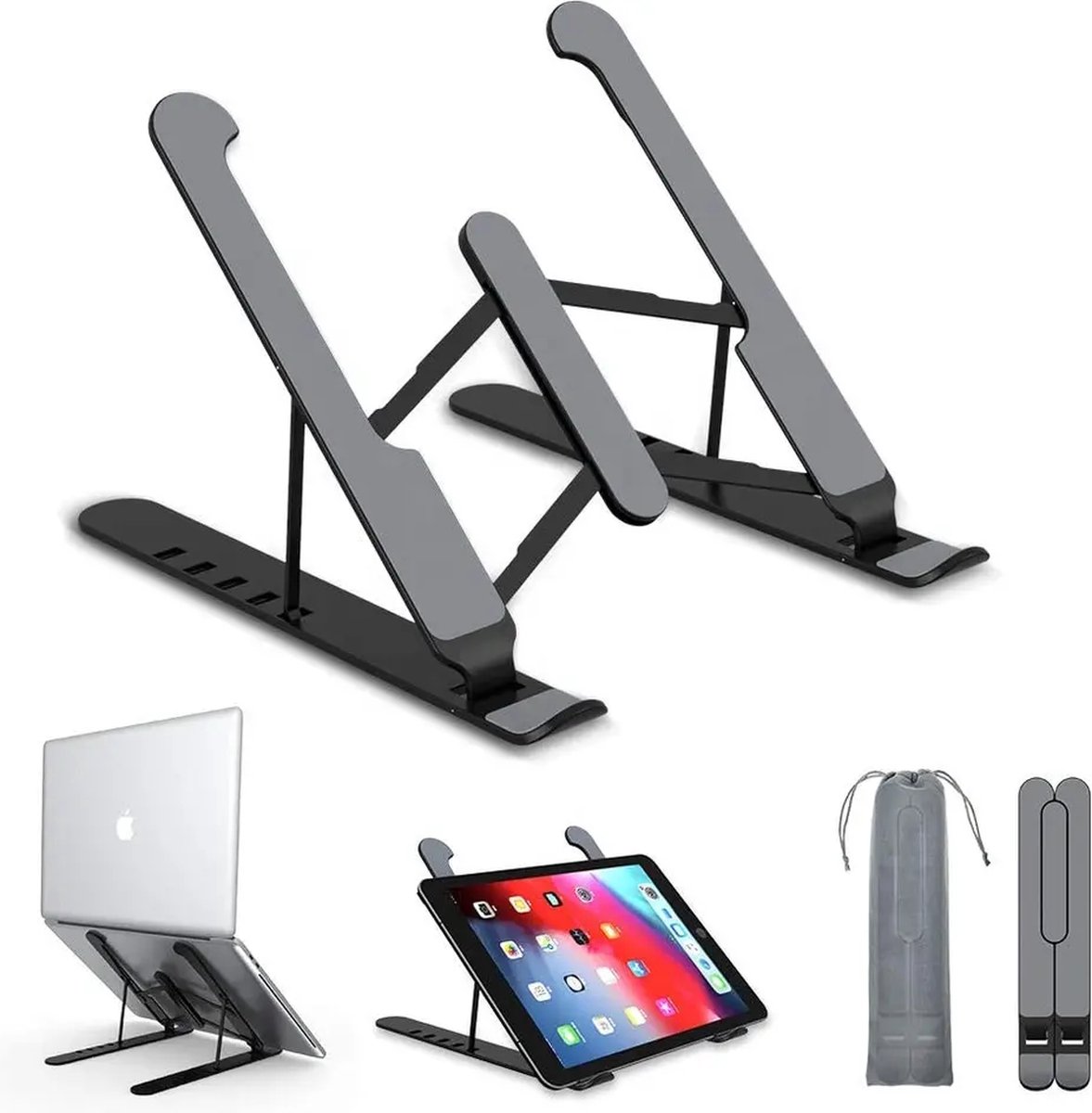 Multifunctioneel Laptopstandaard - 8- Traps Verstelbaar - Draagbaar ...