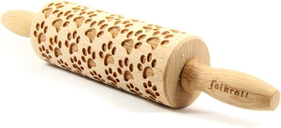 Deegroller hout – houten deegroller - rolhout | bol
