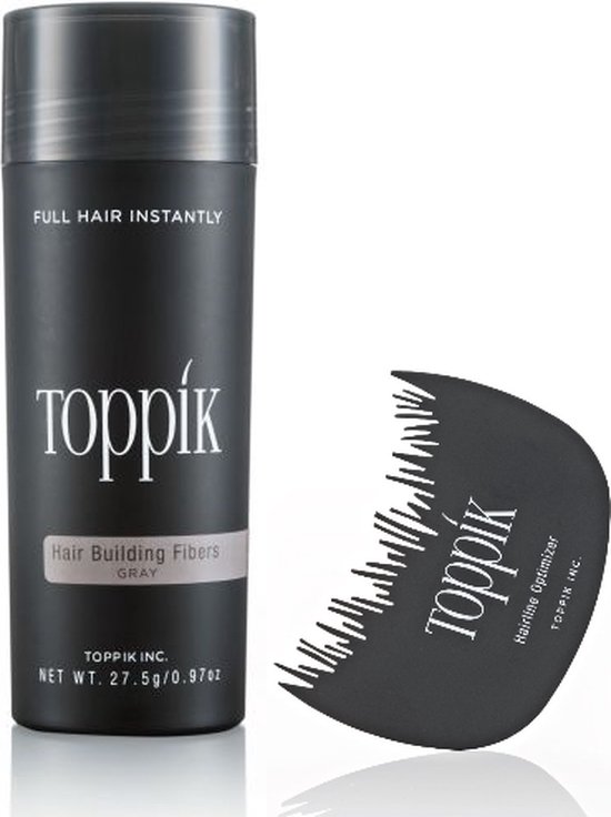 Toppik Hair Building Fibers Grijs 27 5 Gram Gratis Hairline