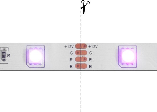 ECD Germany Set van 20 LED strip connectoren L-vorm 4 pin 10 mm RGB SMD ...
