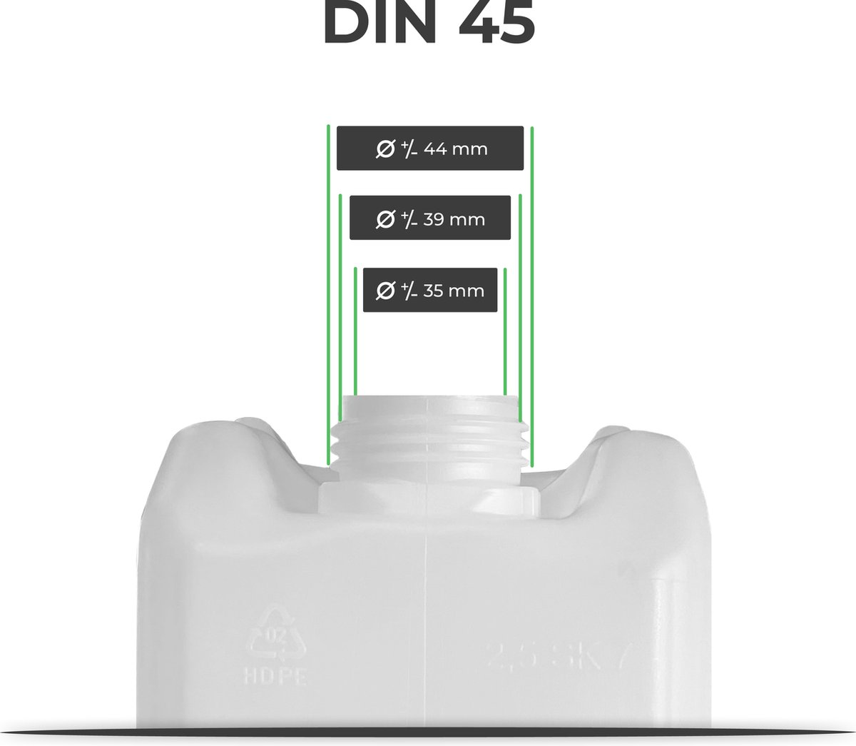 Tapkraan jerrycan - DIN 45 - 2 stuks - Voor 2,5 liter jerrycans - Jerrycantapkraan DIN45 | bol.com