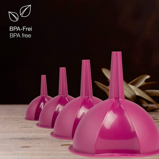 4-delig - snelvulfunctie - trechter voor de keuken groot en klein (4 ...