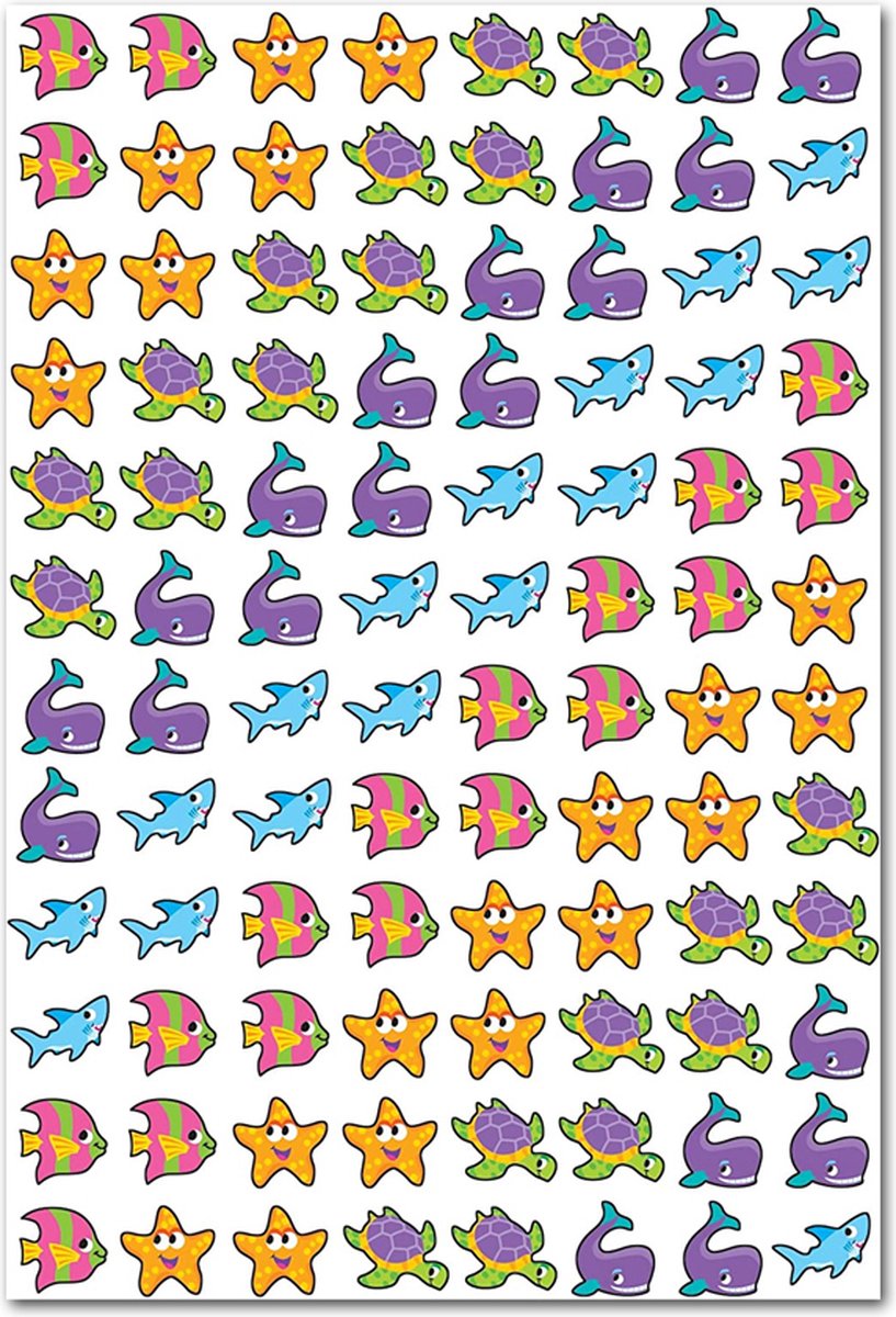 Onderwater Dieren Stickervellen - Zeedieren Stickers - Stickers Kinderen - Knutselen... | bol