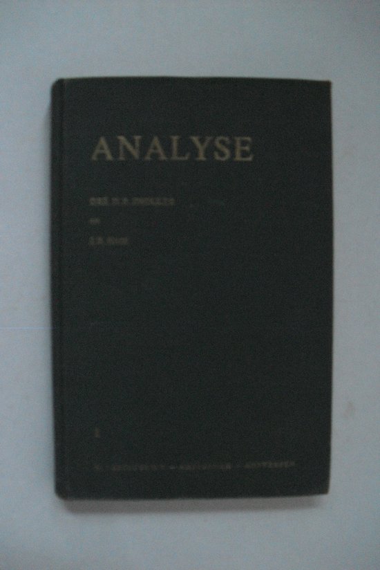 1 Analyse, Drs. N.P. Zwikker | 9789024905577 | Boeken | bol