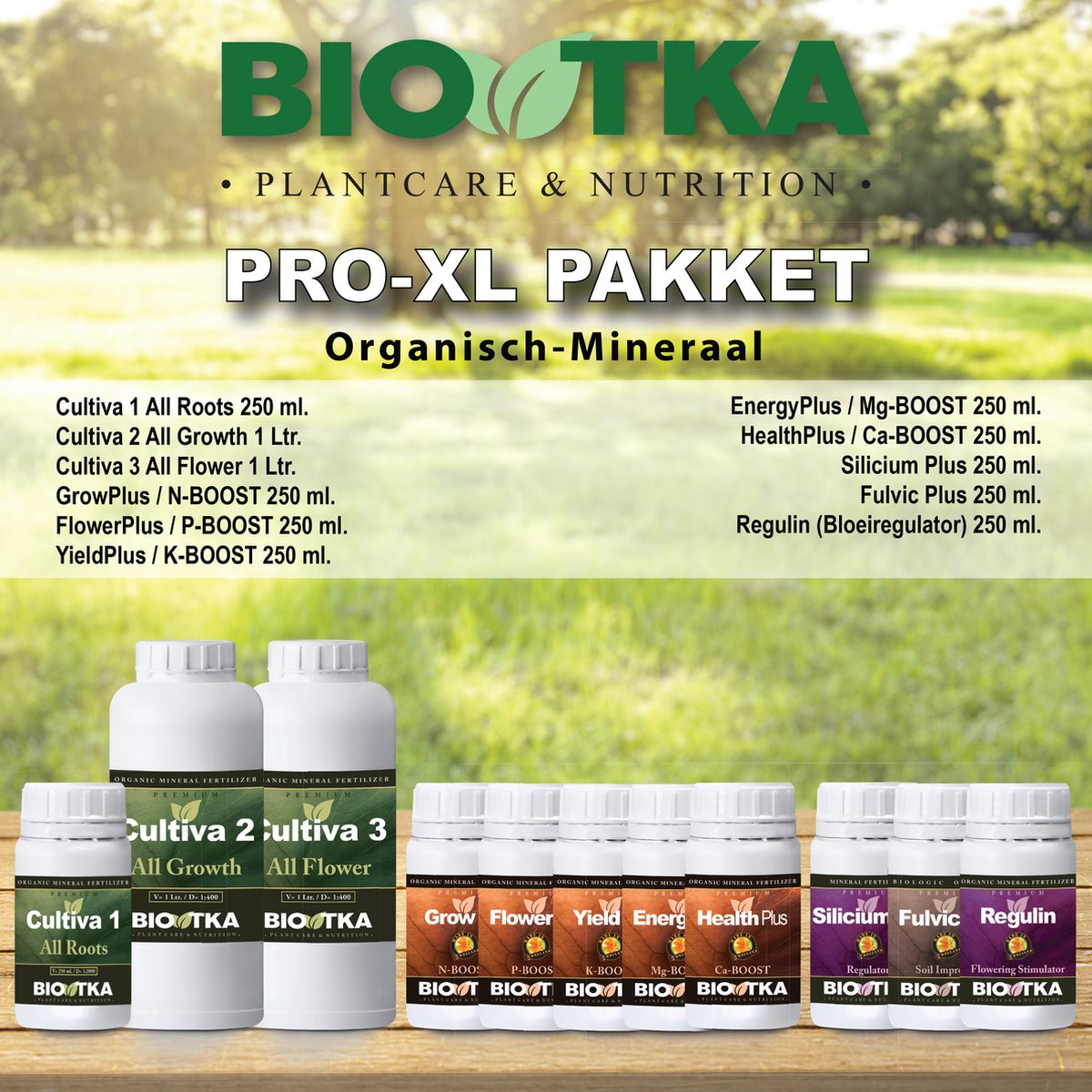 BioTka STARTERS-PACK PRO-XL plantvoeding - biologische voeding ...