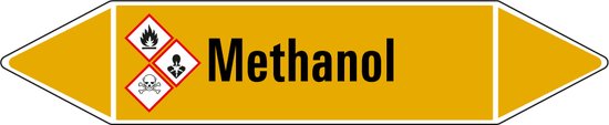 Methanol leidingmarkering op vel 179 x 37 mm - 5 per vel | bol