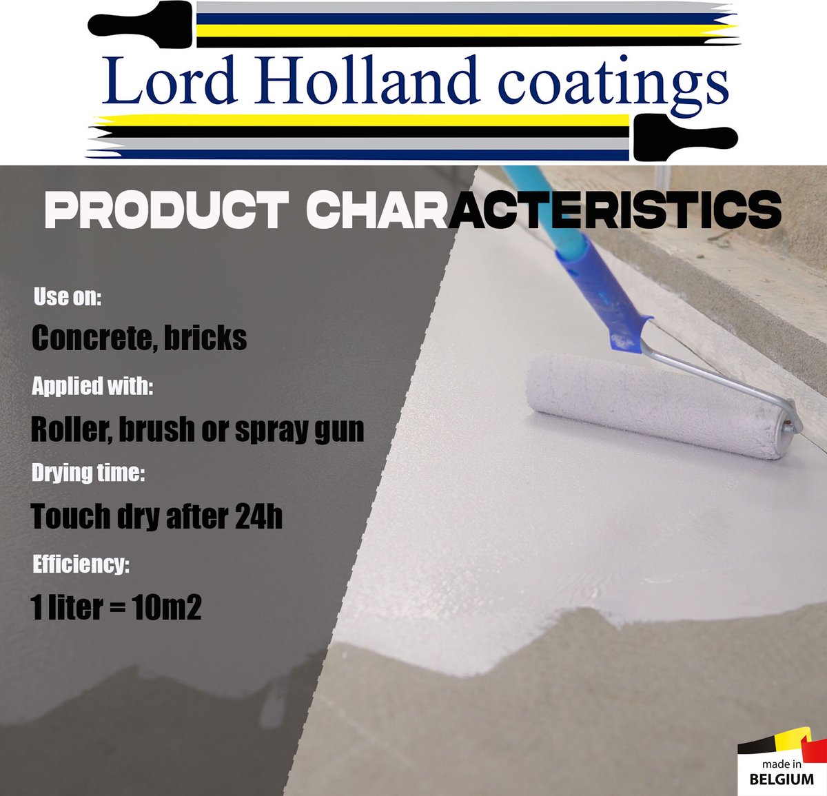 Lord Holland Betonverf | Ral 7035 Lichtgrijs | Powercoat+ Pu vloerverf ...