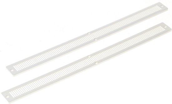 Ventilatierooster Fresh 12 wit compleet, 363x29x4mm (lxhxb) | bol