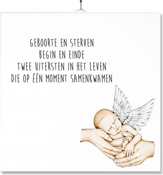 Tegel Met Opdruk | Overlijden | Kind | Verlies | Aandenken | Geboorte ...