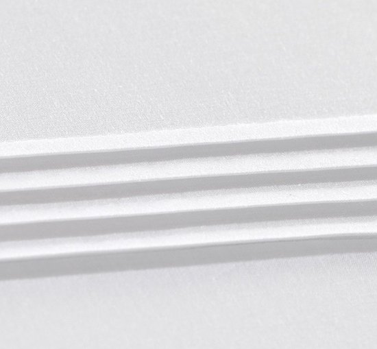 Stralend geborduurd percale katoen dekbedovertrek Claire spierwit ...