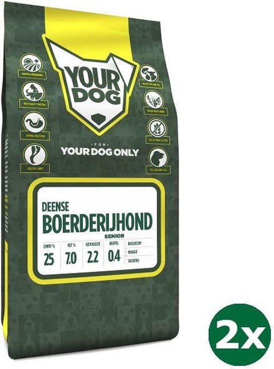 2x3 kg Yourdog deense boerderijhond senior hondenvoer | bol.com