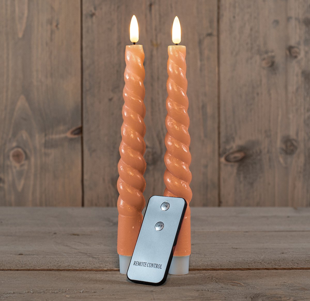 Anna's Collection | Diner kaars | Tafelkaars | 2 stuks | Swirl | Perzik ...