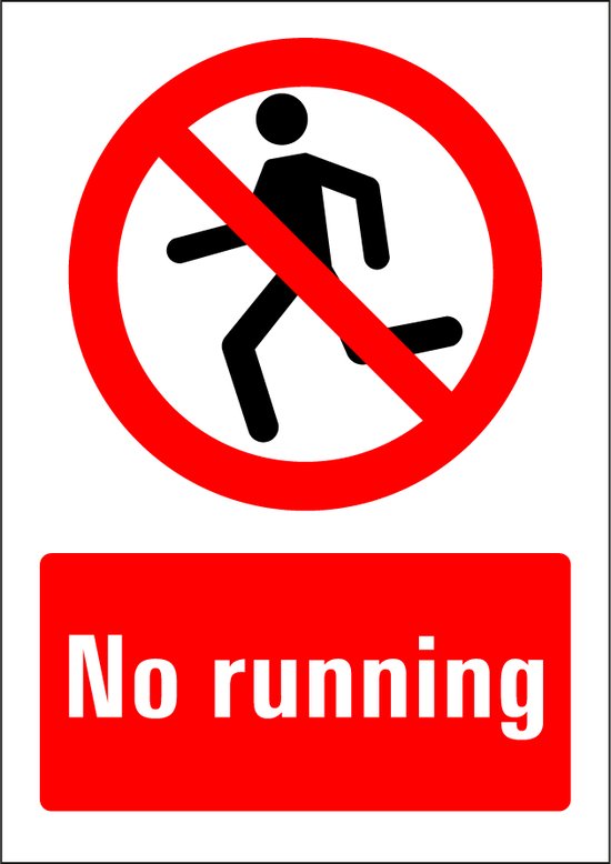 No running sticker 210 x 297 mm | bol.com