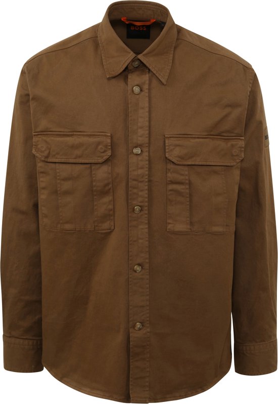 Hugo Boss - Overshirt Lisel Bruin - Maat XL - Regular-fit | bol.com