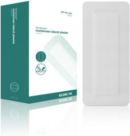 Kliniplast Island waterdichte eilandpleister 9x15cm Klinion - Non woven ...