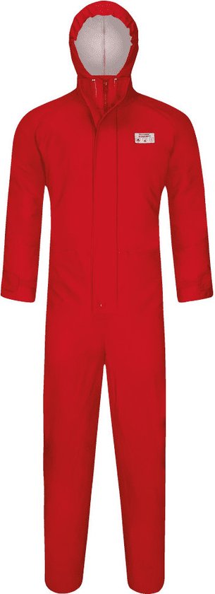 Decontex concept chemisch bestendige overall, type 4, rood 50/52 | bol
