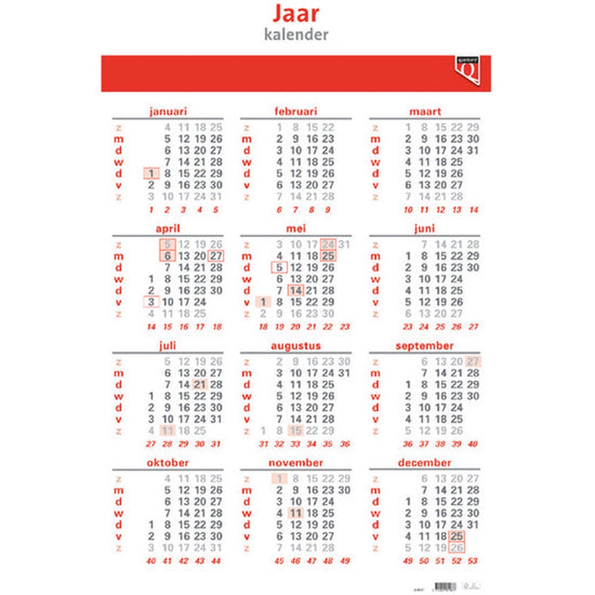 Jaarkalender 2023 Quantore | bol.com