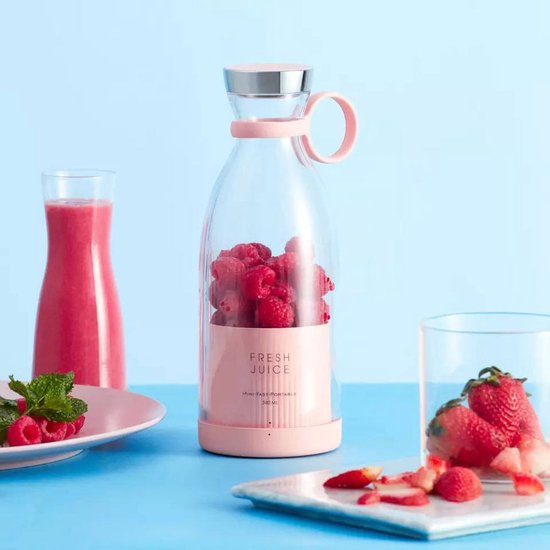 Blendify Fresh Juice - Roze - Portable blender - Juicer - Smoothies - draagbaar -... | bol.com