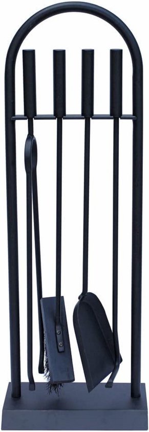 open haard bestek / modern roestvrij staal open haard bestek set | bol