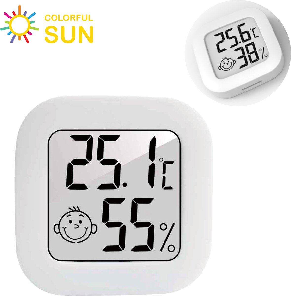 Thermo Hygrometer Thermometer - Luchtvochtigheidsmeter - Digitale ...