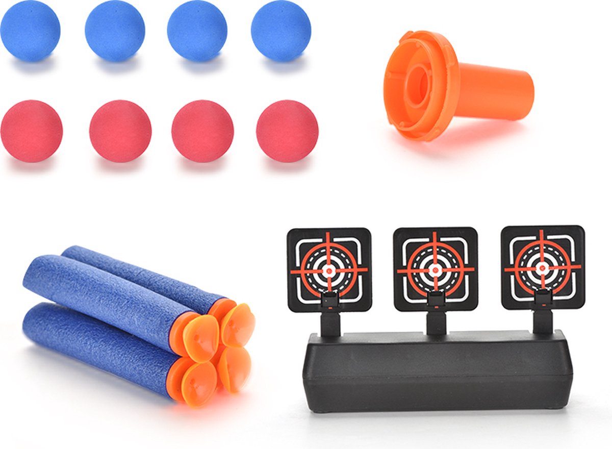 Foam speelgoedpistool en schietschijf met LED en geluid - Pistool ...