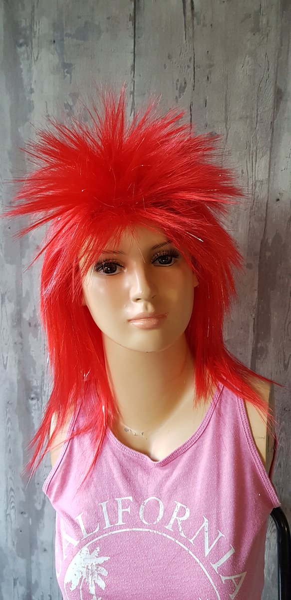 Punk Pruik (Rood) | bol.com
