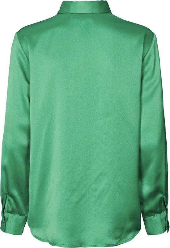 Lollys Laundry Kayla - Blouse - Groen - Satijn - L | bol.com