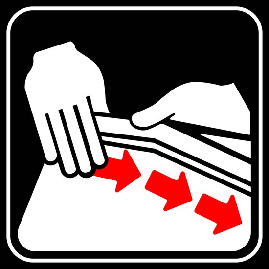 Zak goed sluiten verplicht sticker 50 x 50 mm - 10 stuks per kaart | bol