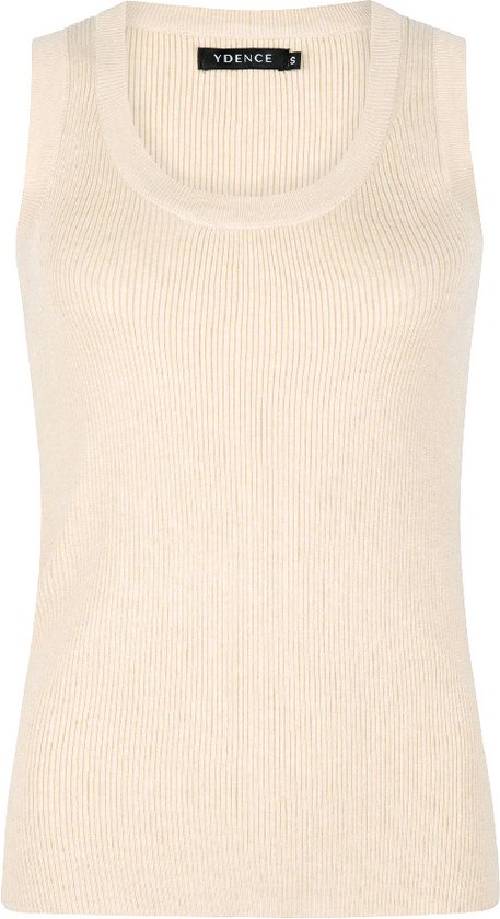 Ydence - Knitted top Keely - Ecru - Maat XS | bol