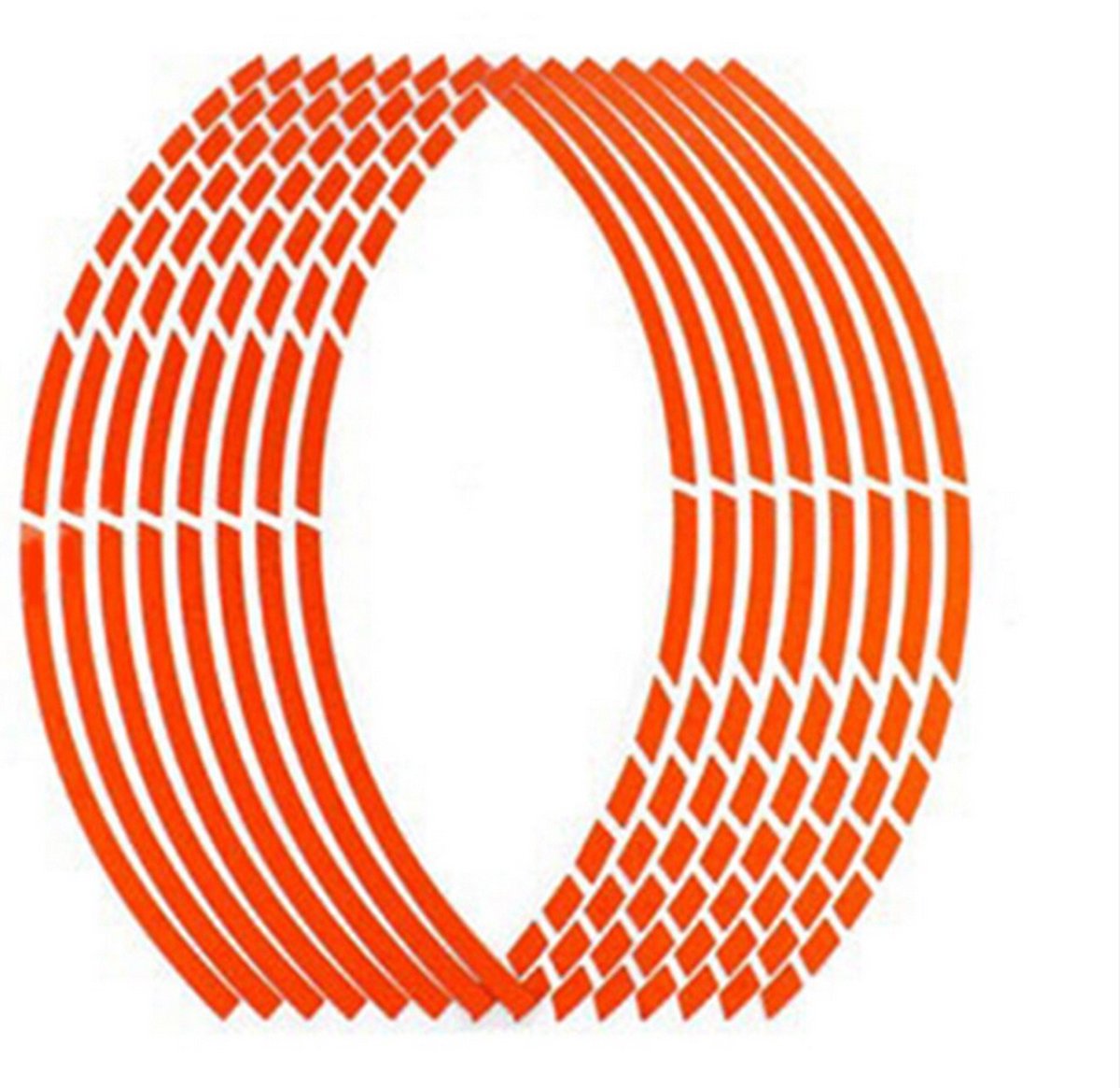 Velg Stickers Motor - Velgstriping - Universeel - Oranje | bol.com