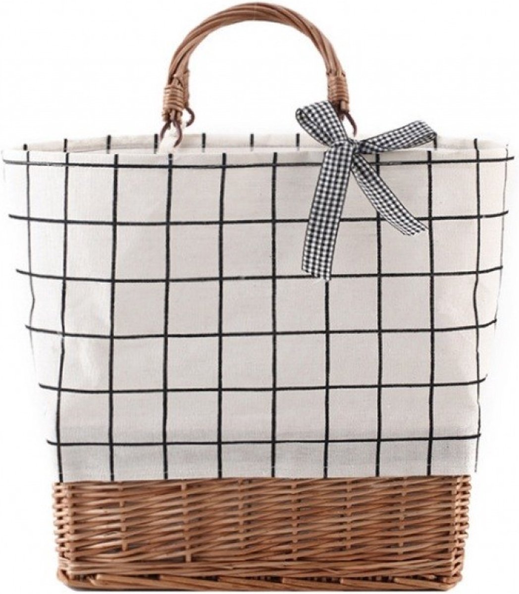 Tas met rieten bodem, Rieten strandtas, Handtas, Zomertas | bol