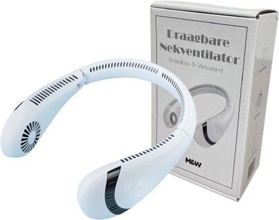 M&W Draagbare Gezichtsventilator Nek USB Ventilator - Hoofd Airco ...