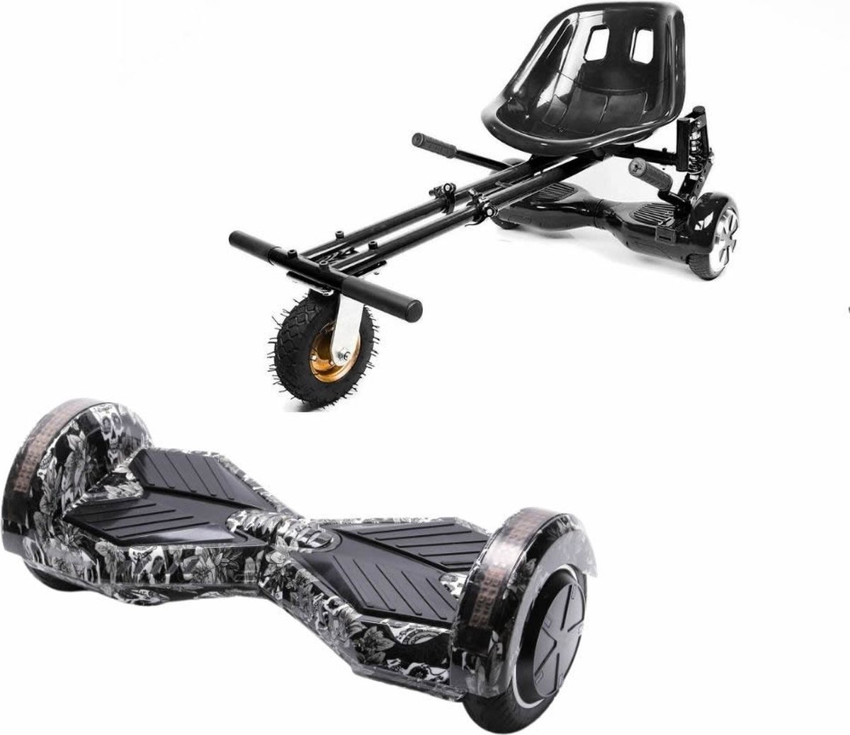 Kidscare 8’’ Lambo Hoverboard Med Schokdemper Hoverkart – Zwart ...